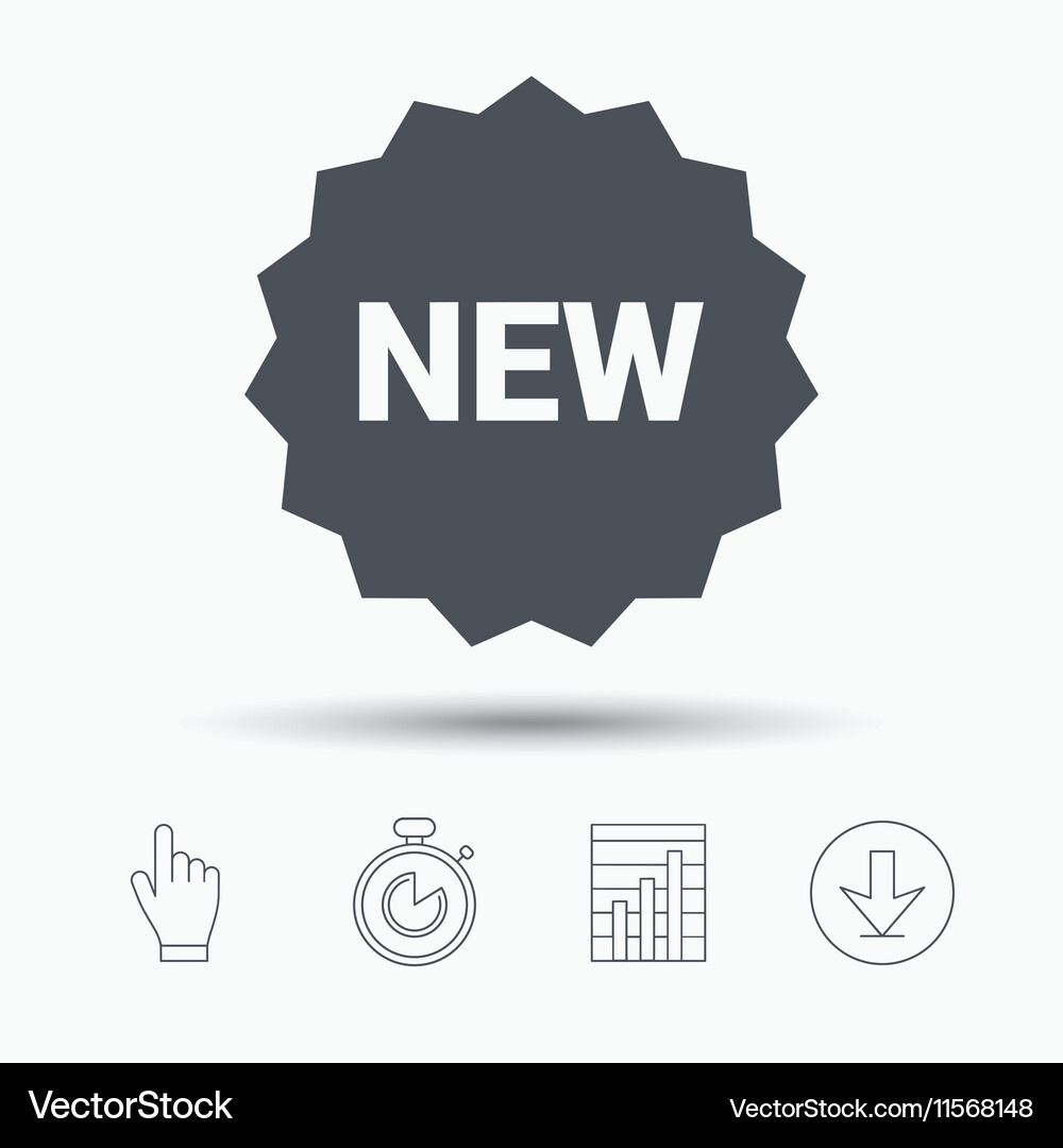 New icon special offer star sign Royalty Free Vector Image