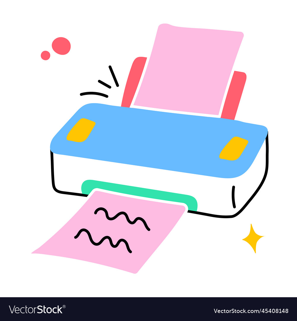 Printer Royalty Free Vector Image - VectorStock