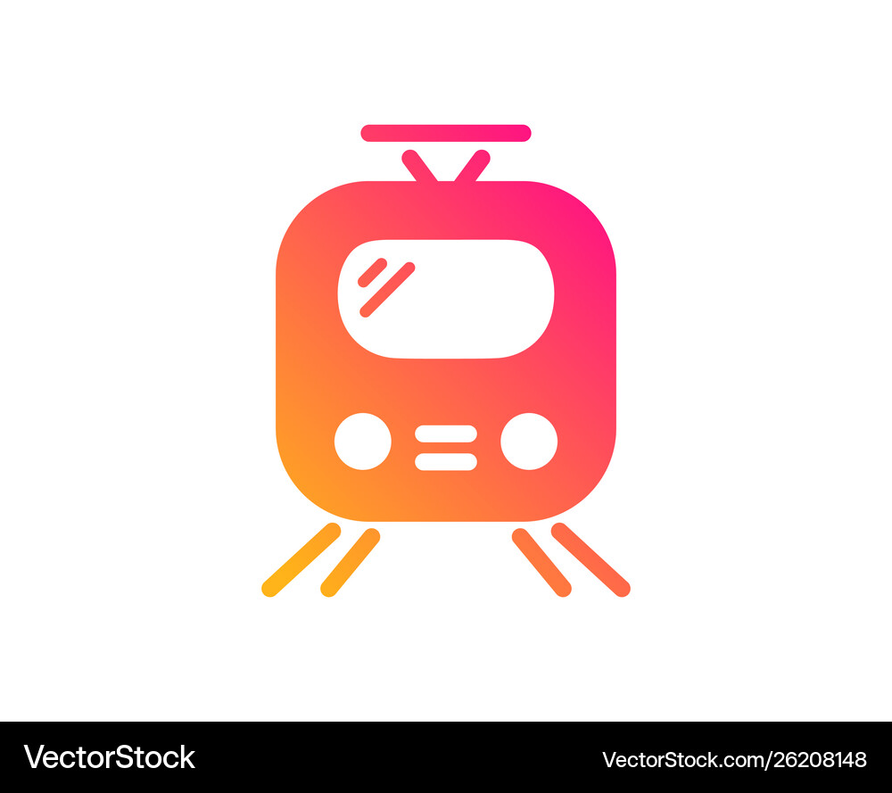 Train transport icon public transportation sign Vector Image