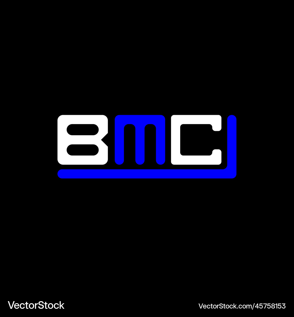 Bmc letter logo creative design with graphic bmc Vector Image