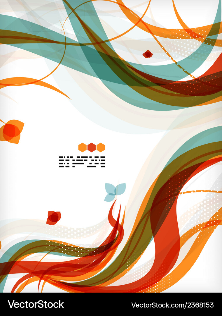 Colorful floral design templates Royalty Free Vector Image