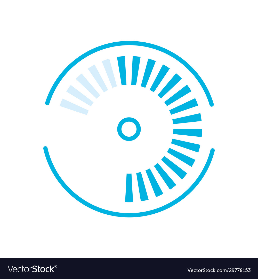 Isolated circle with lines line style icon Vector Image