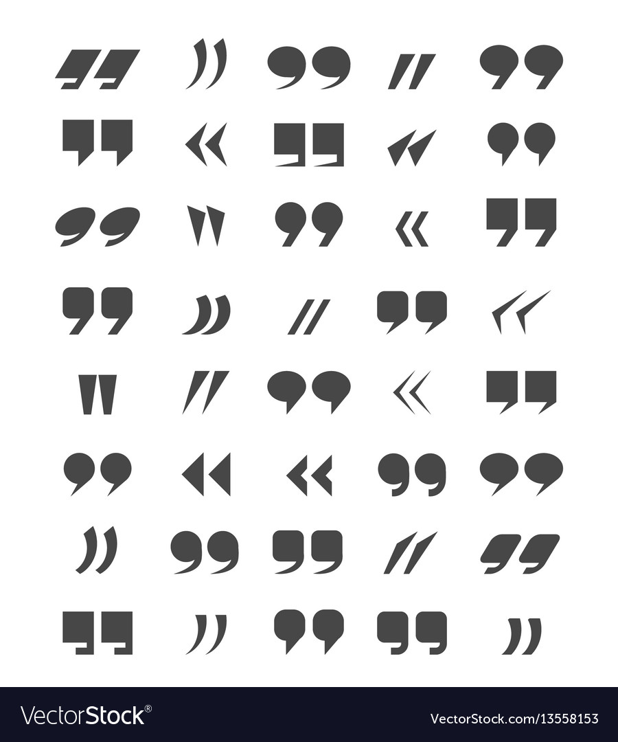Quotes isolated on white background citation Vector Image