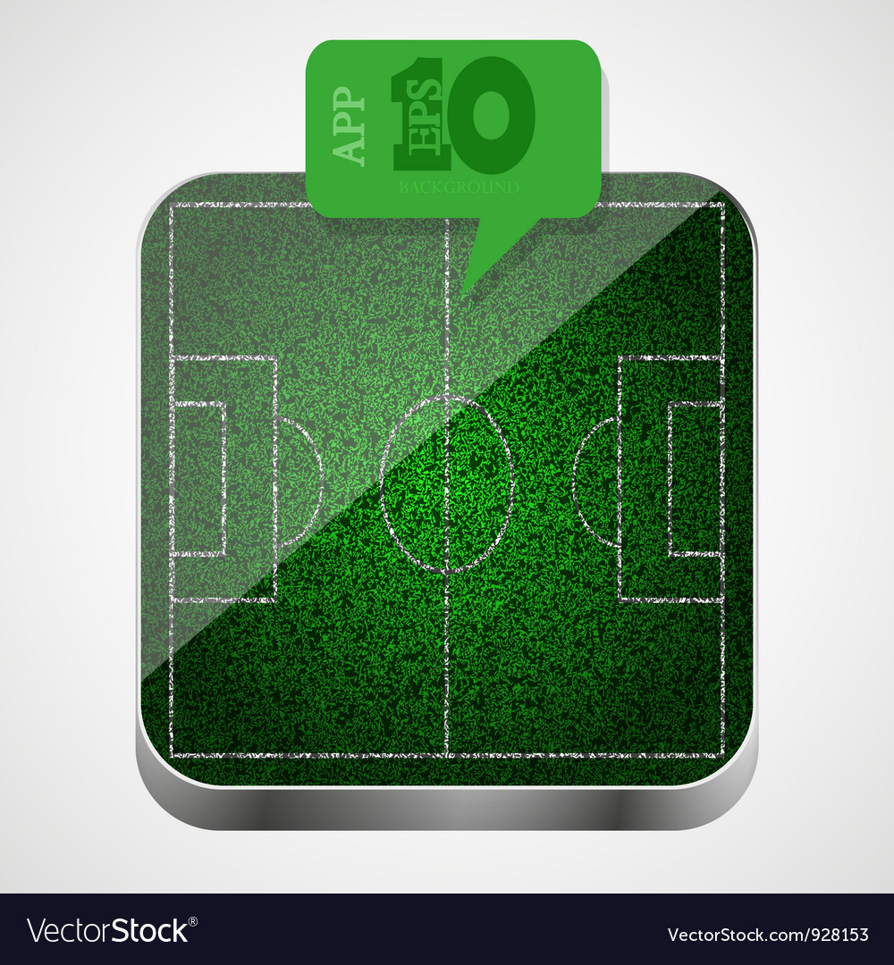Soccer field app icon Royalty Free Vector Image Soccer field app icon Royalty Free Vector Image