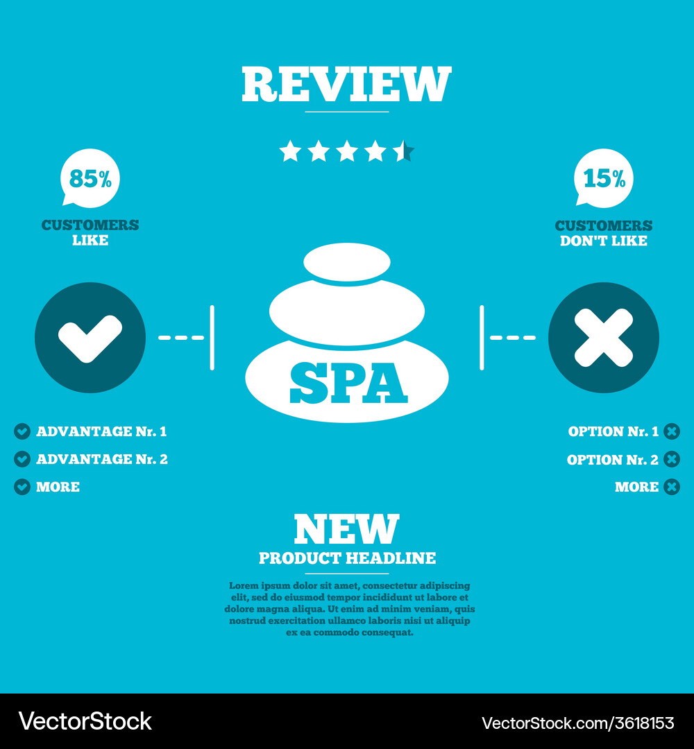 Spa sign icon stones symbol Royalty Free Vector Image