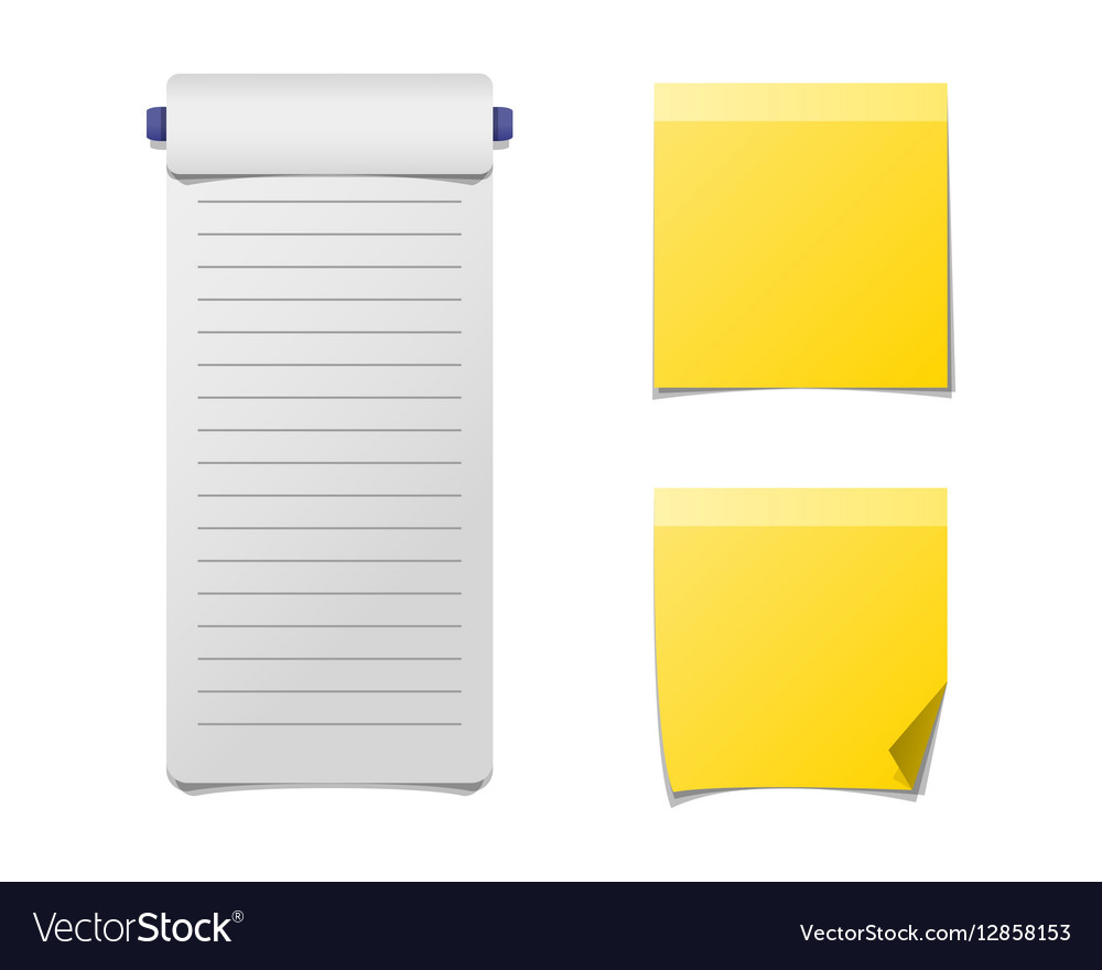 Sticker notes Royalty Free Vector Image - VectorStock