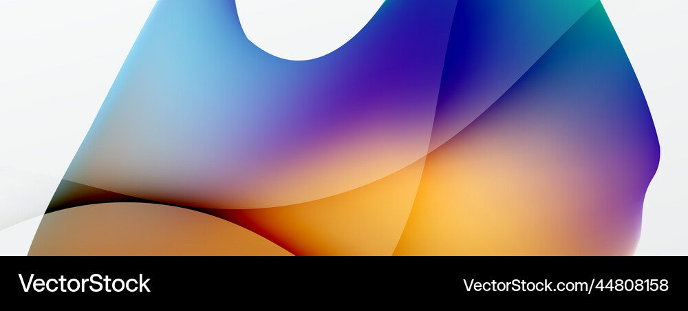 Fluid color abstract background liquid gradients Vector Image