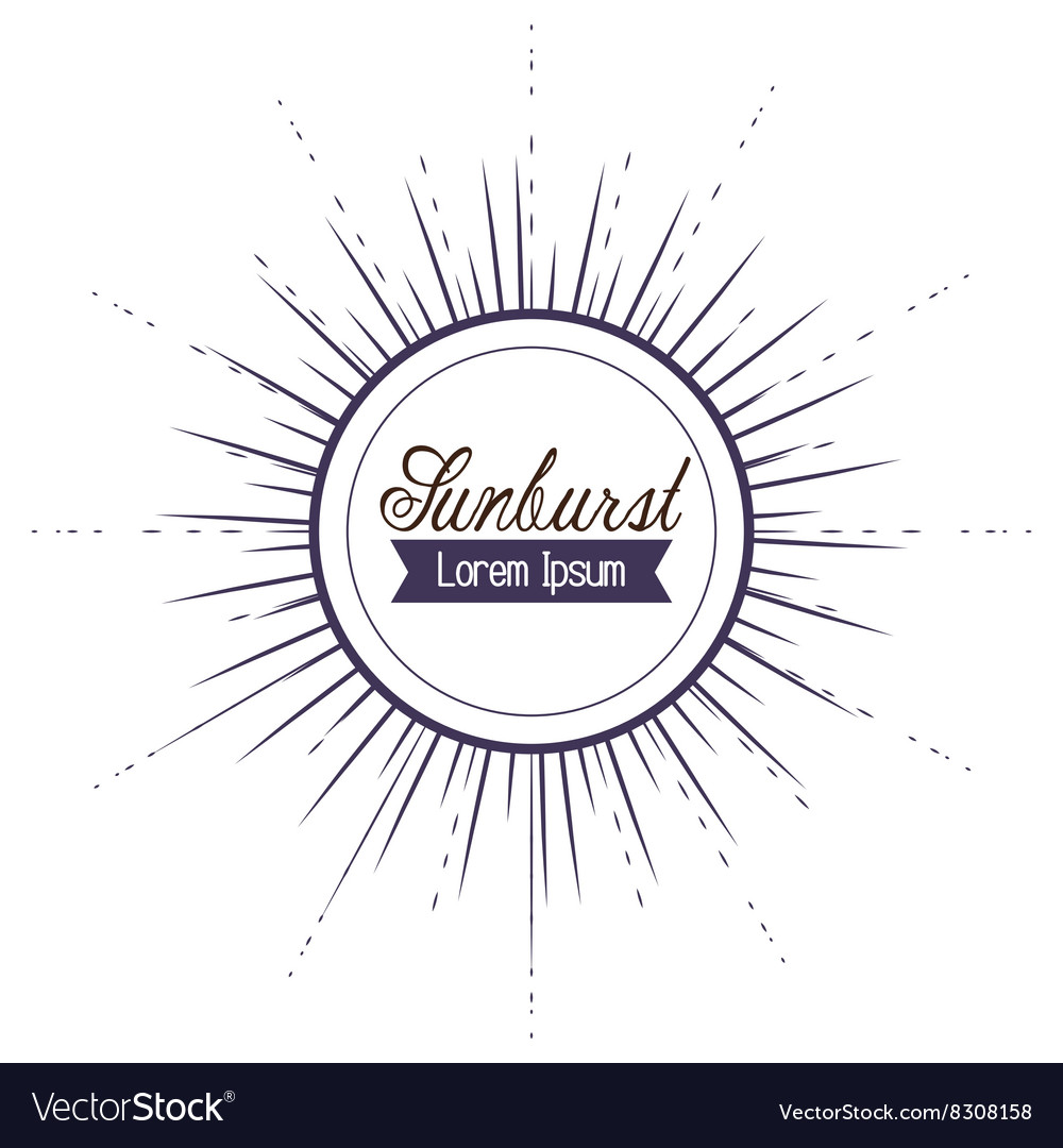 Sunburst pattern design Royalty Free Vector Image