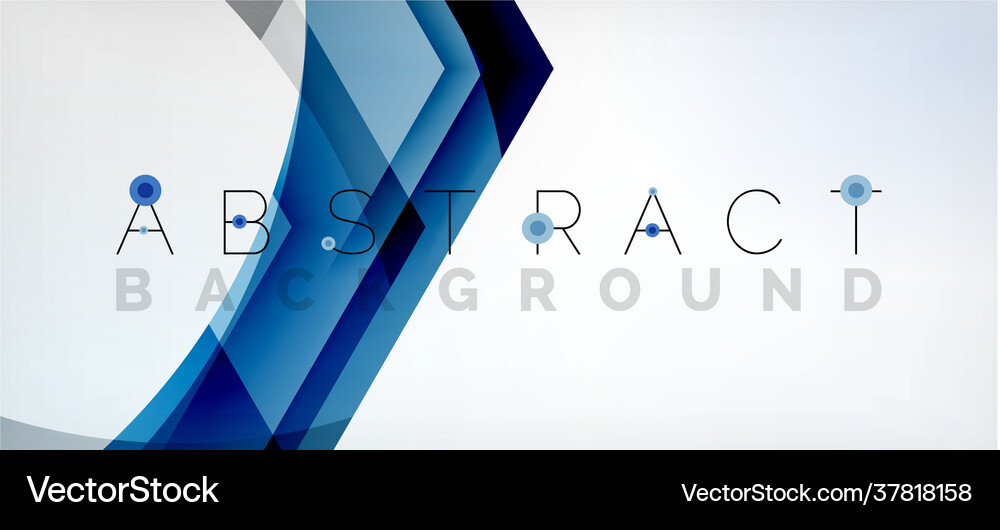 Transparent hexagons geometric shapes abstract Vector Image