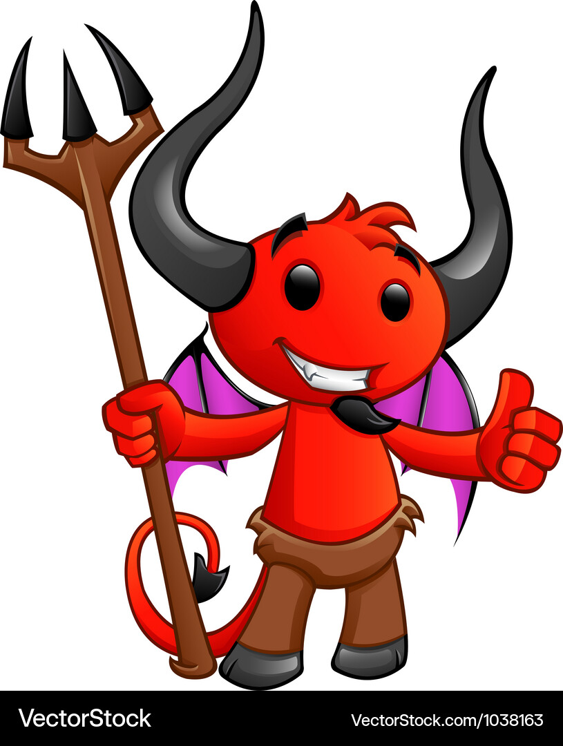 Devil character 2 Royalty Free Vector Image - VectorStock
