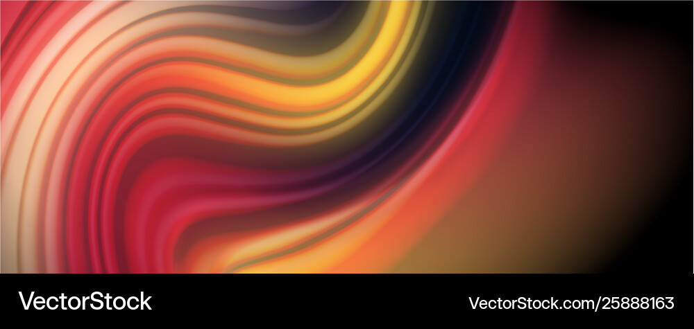Flowing liquid colors - modern colorful flow Vector Image