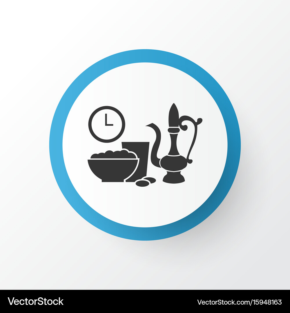 Iftar icon symbol premium quality isolated meal Vector Image