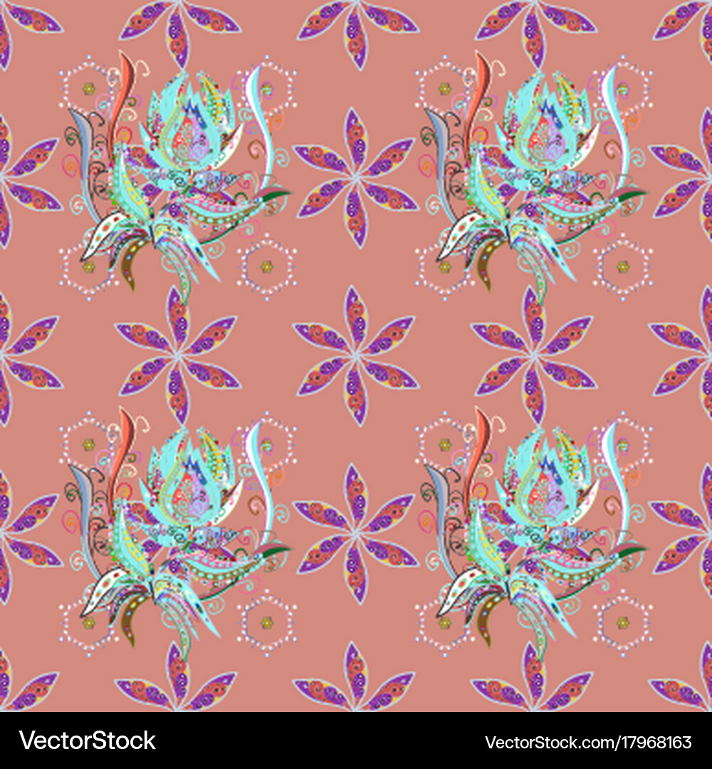 Multicolopink neutral and blue elegant little Vector Image