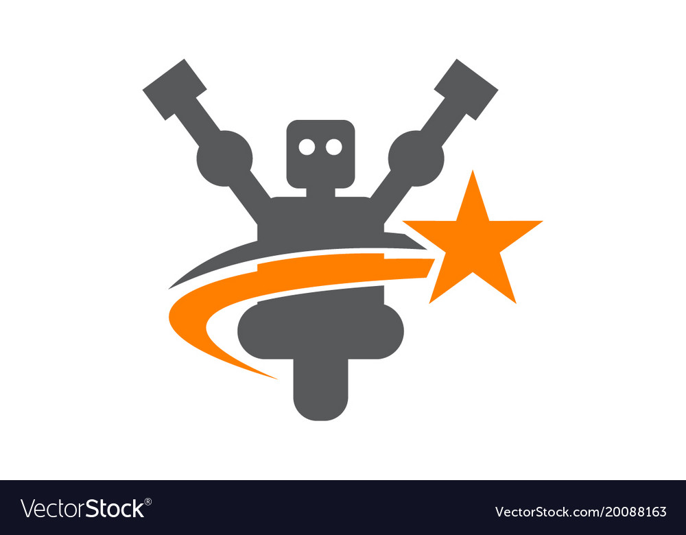 Robot solutions Royalty Free Vector Image - VectorStock