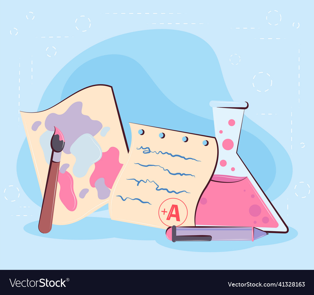 School learn and study Royalty Free Vector Image
