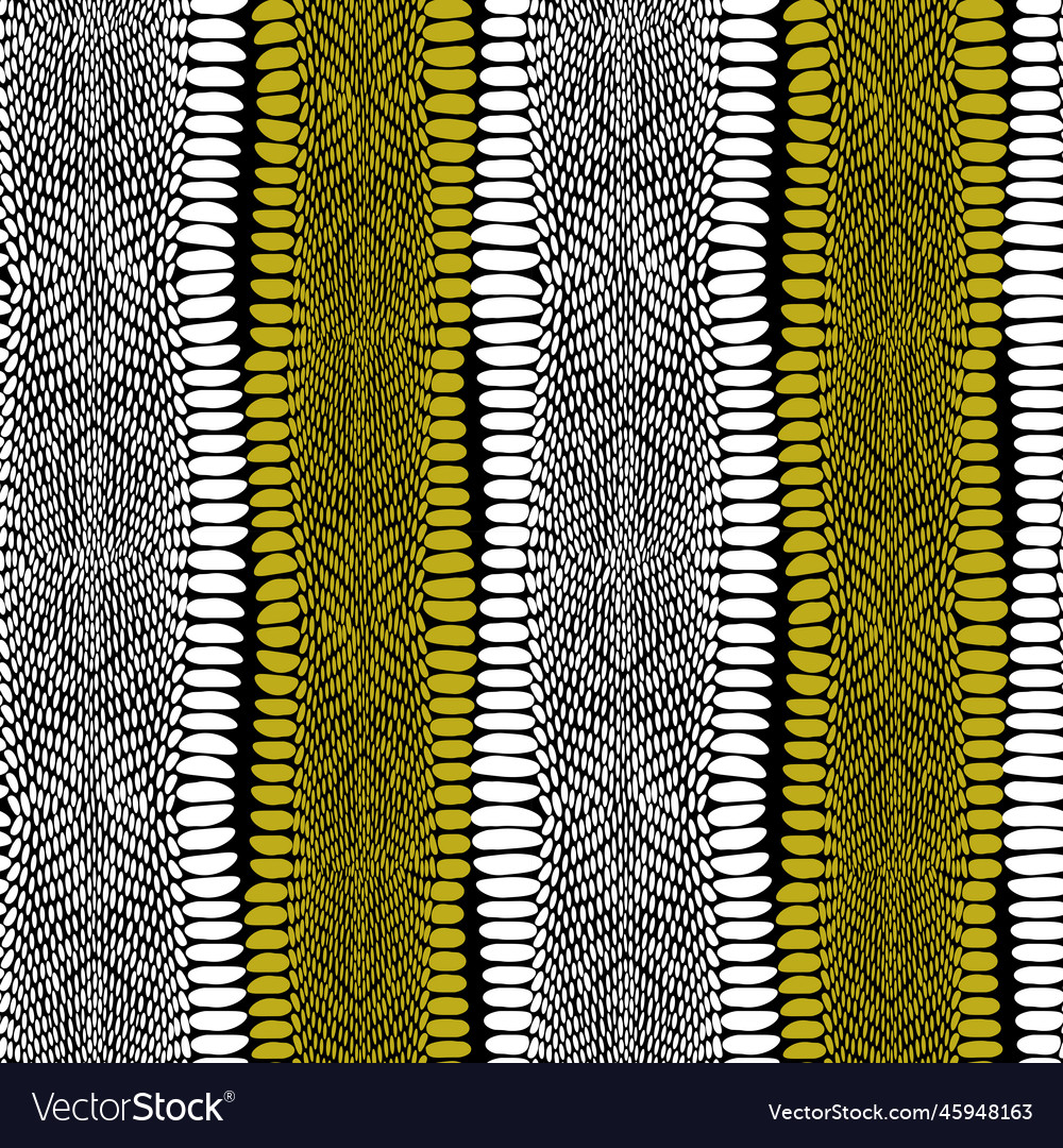 Snake skin scales texture seamless pattern black Vector Image