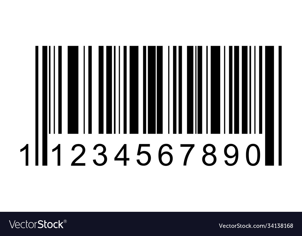 Barcode icon bar code for web app ui design Vector Image