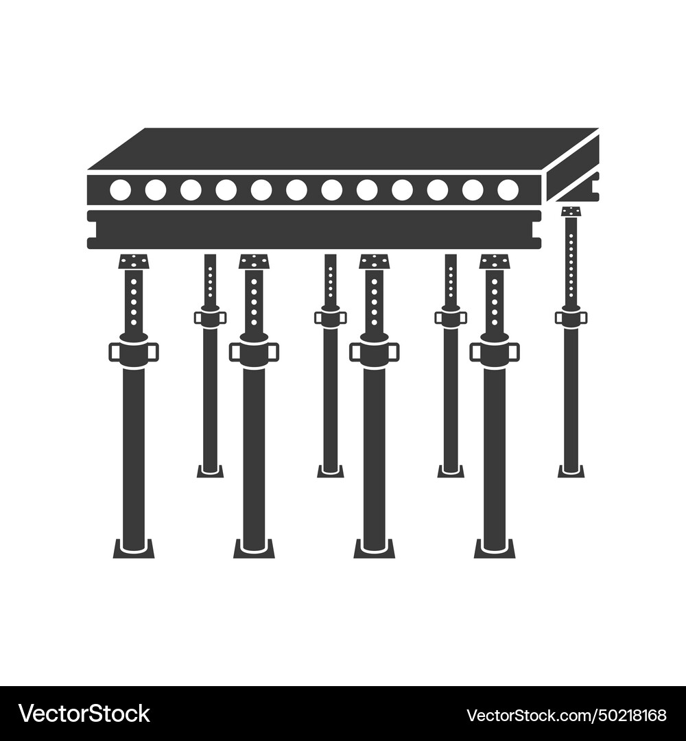 Ceiling supports to support concrete slabs icon Vector Image