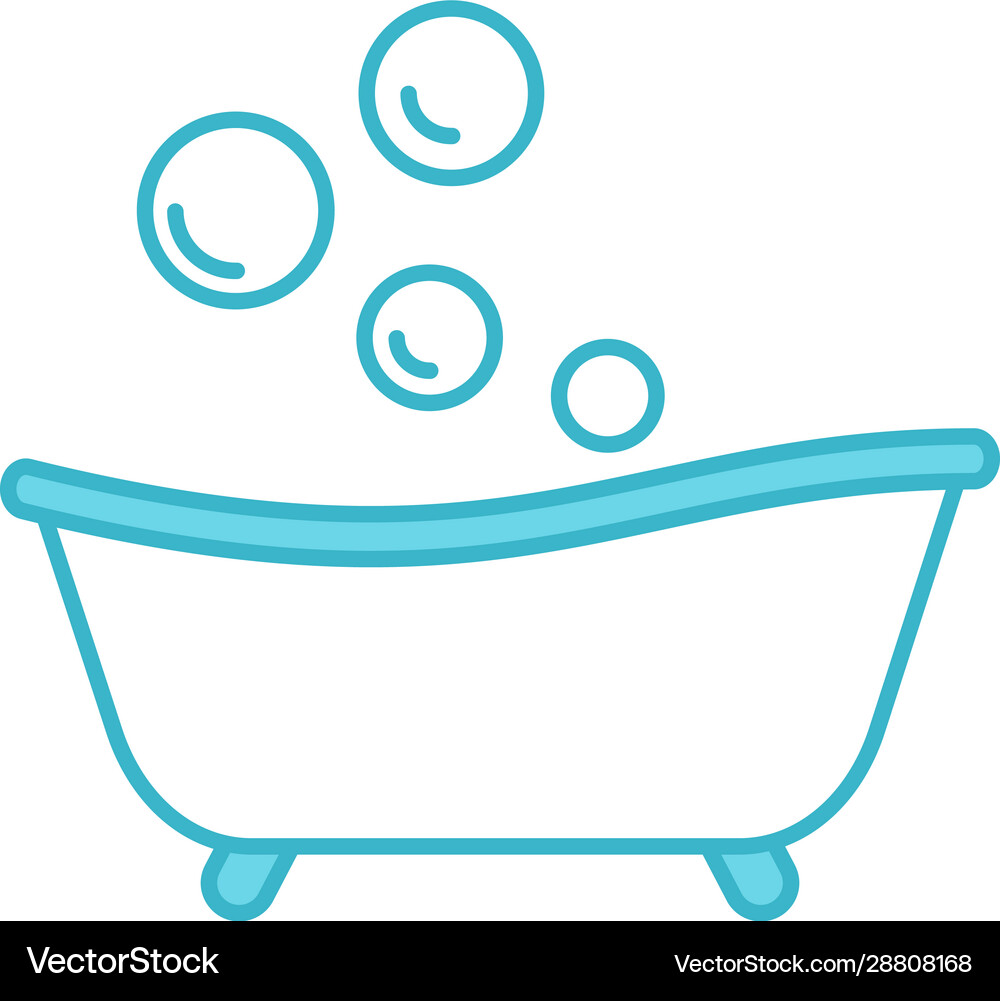 Colorful Baby Bath Icon Royalty Free Vector Image