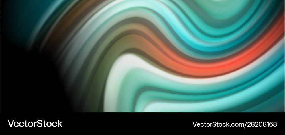 Flowing liquid colors - modern colorful flow Vector Image