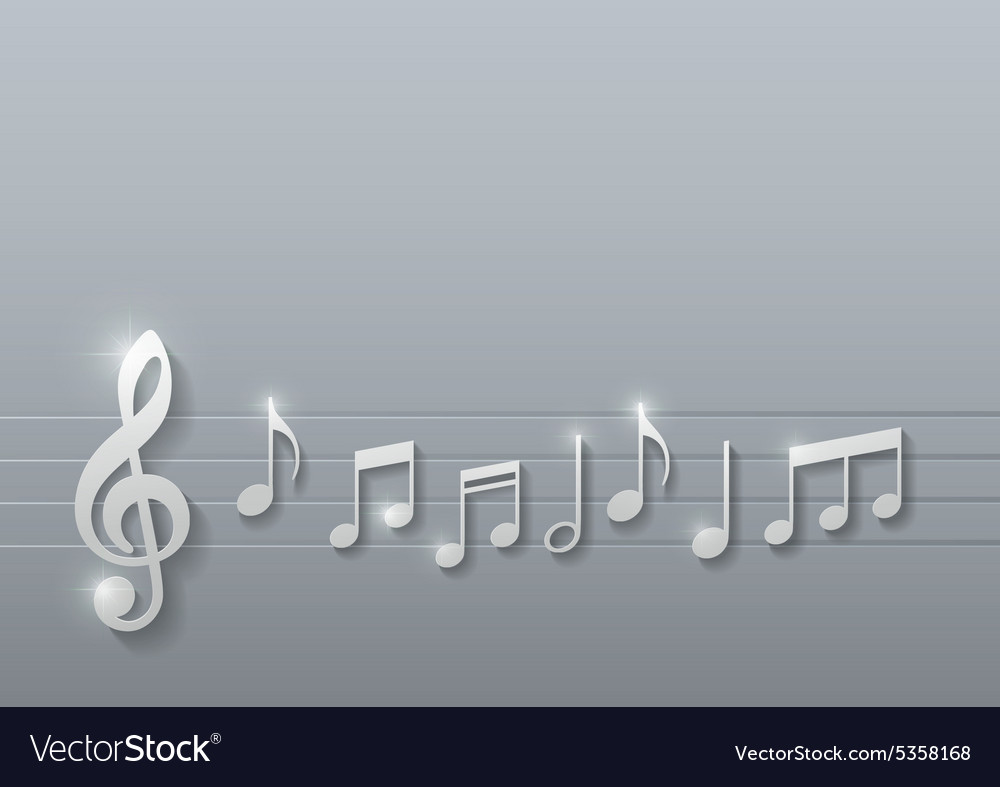 Music notes background Royalty Free Vector Image