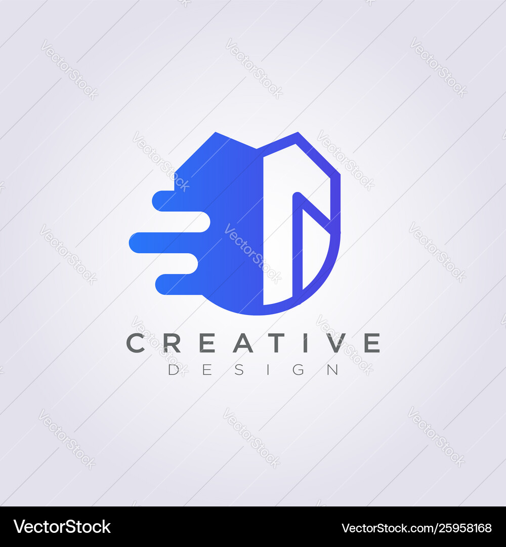 Speed and security design clipart symbol logo Vector Image
