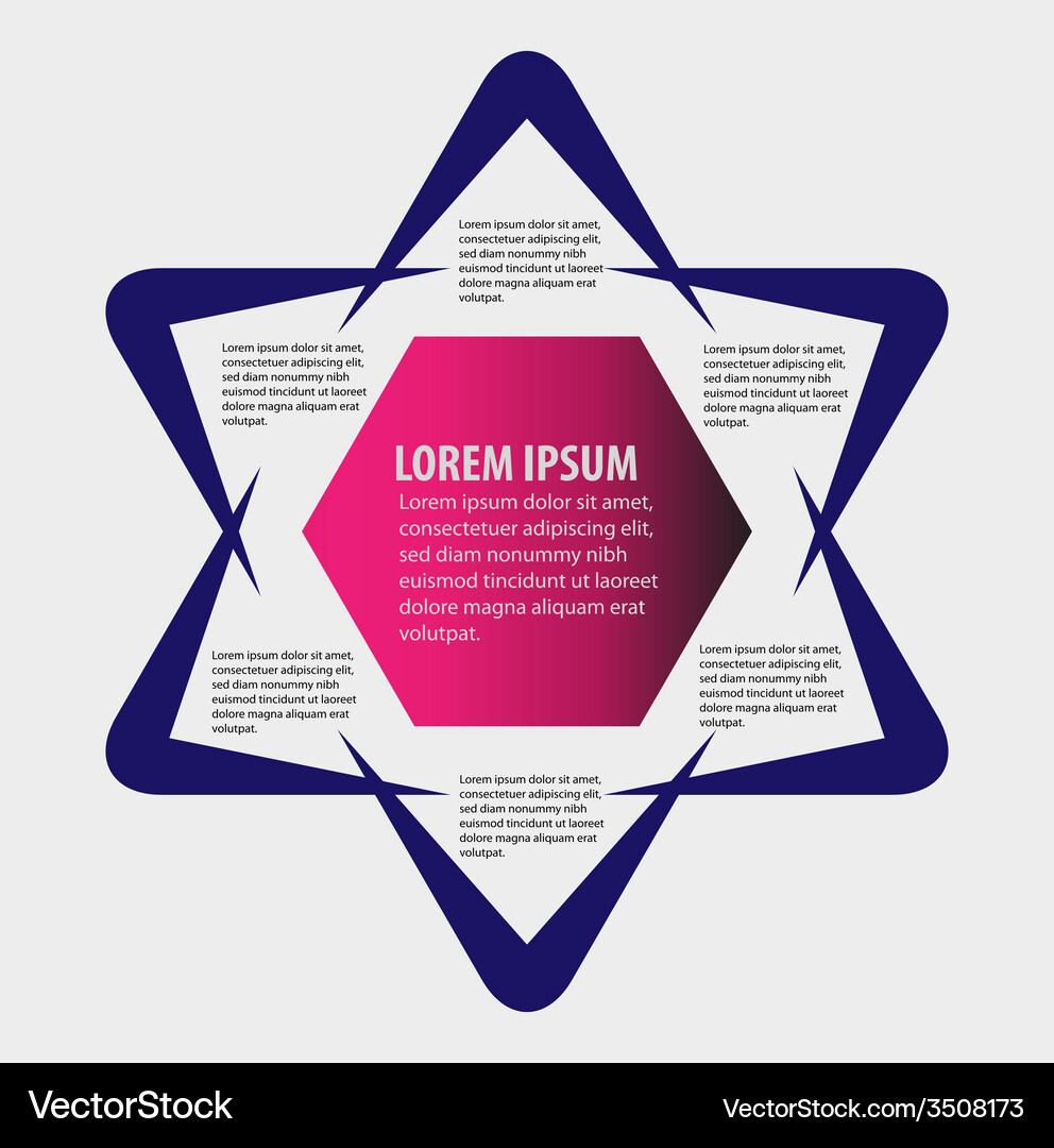 Design star infographic template graphic or websit