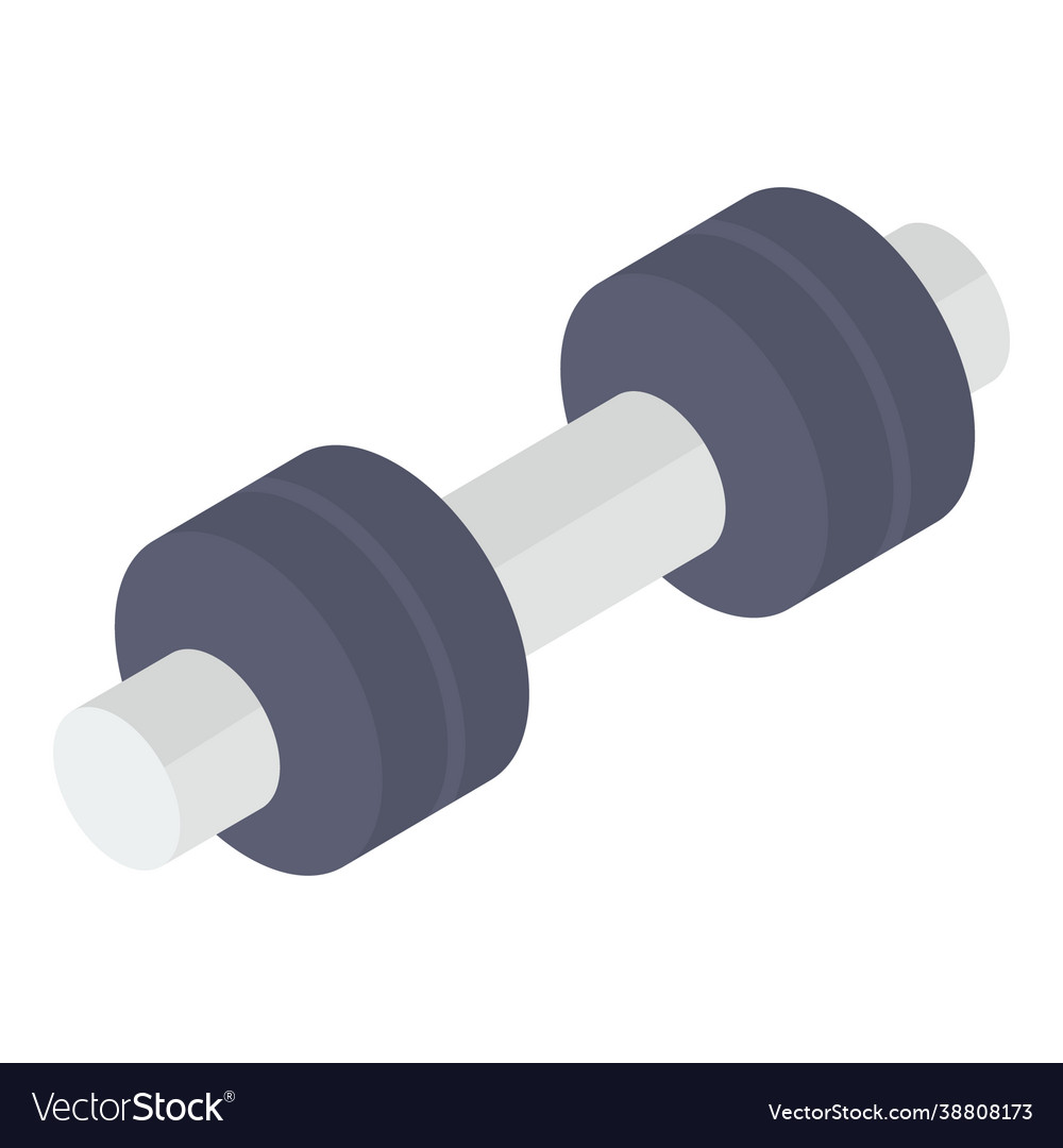 Dumbbell isometric Royalty Free Vector Image - VectorStock