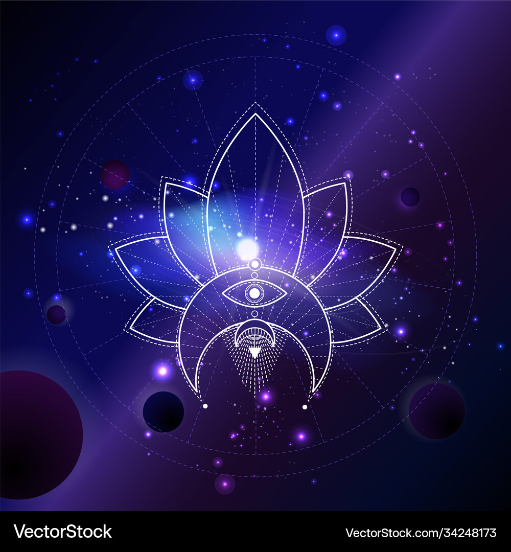 Sacred mystic symbol Royalty Free Vector Image