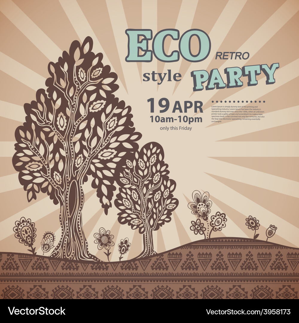 Unique ethnic tree of life Royalty Free Vector Image