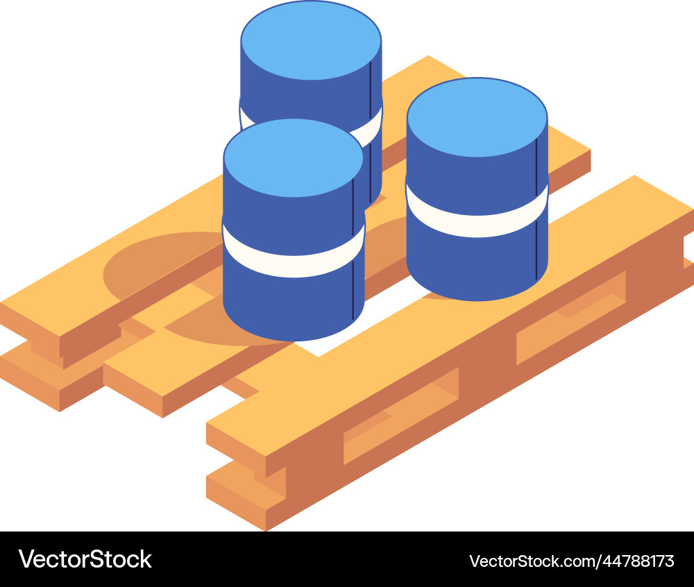 Warehouse Isometric Icon Royalty Free Vector Image