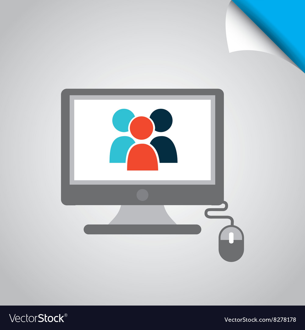 Computer icon design Royalty Free Vector Image