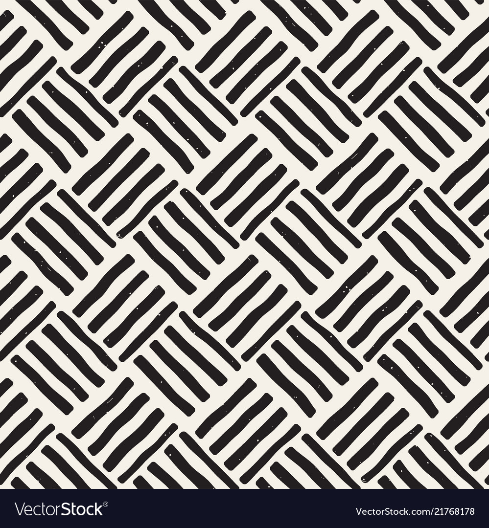 Hand Drawn Line Pattern - Seamless Royalty Free Vector Image