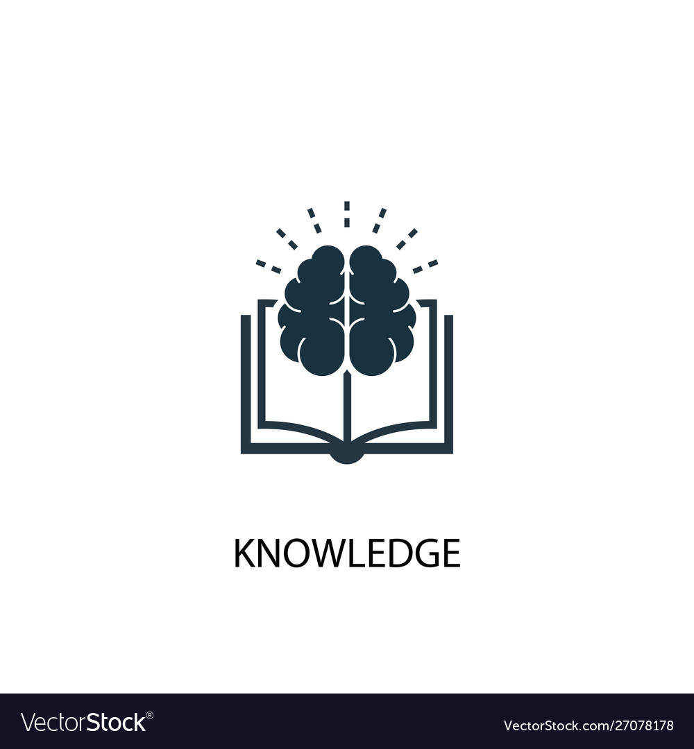 Knowledge icon simple element Royalty Free Vector Image