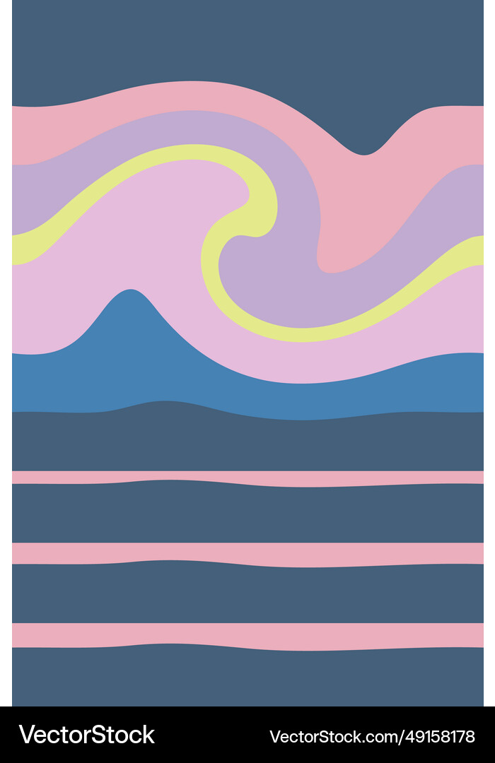 Night ocean abstract background with beautiful Vector Image