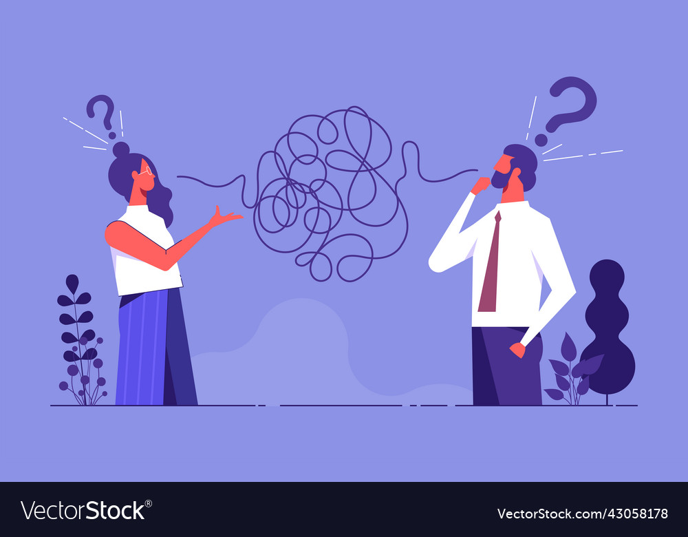 Problems in communication concept Royalty Free Vector Image Problems in communication concept Royalty Free Vector Image