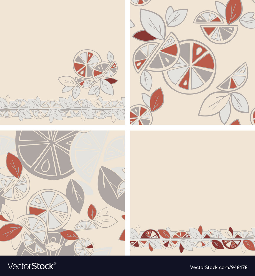 Seamless background citrus mix set Royalty Free Vector Image Seamless background citrus mix set Royalty Free Vector Image