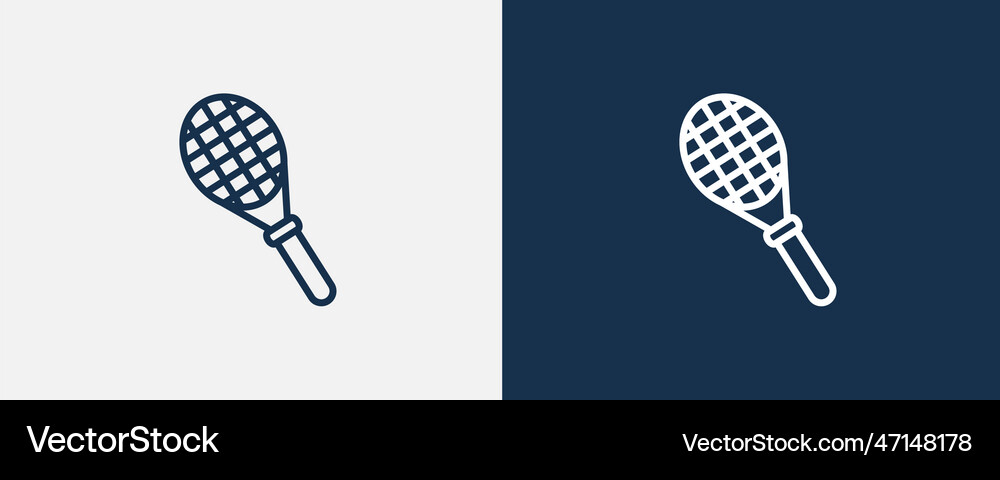 Squash icon outline icon from sport Royalty Free Vector