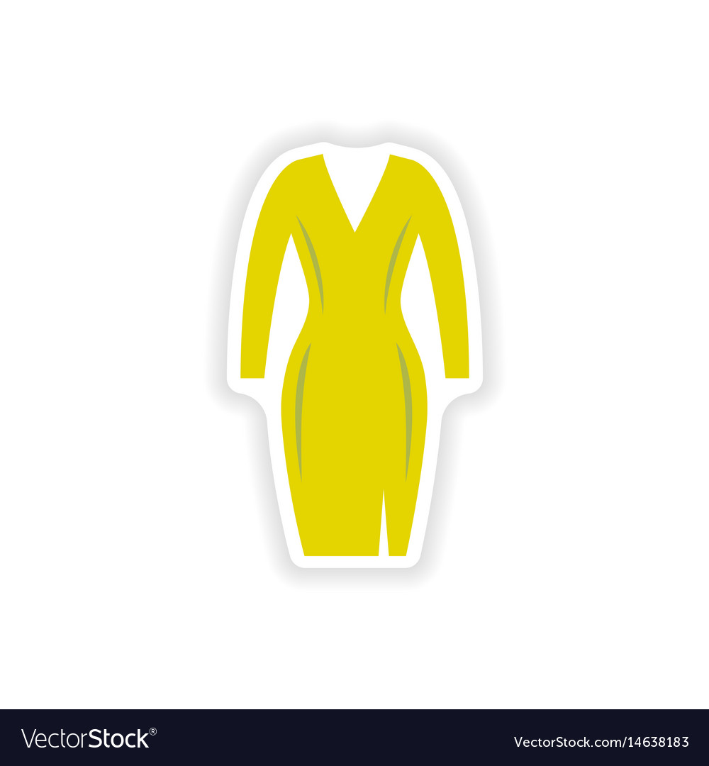 Concept Stylish Paper Sticker On White Background Vector Image