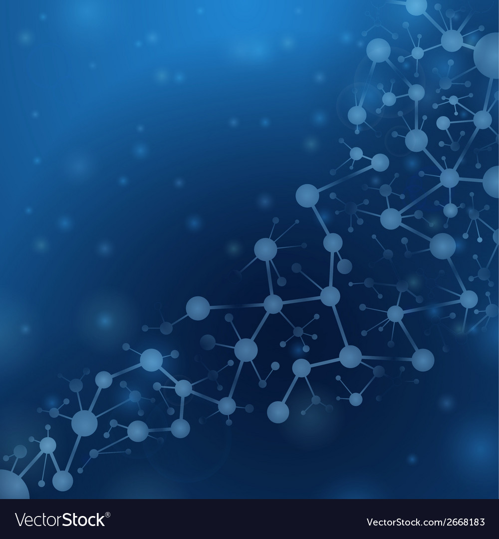 Flow molecules Royalty Free Vector Image - VectorStock