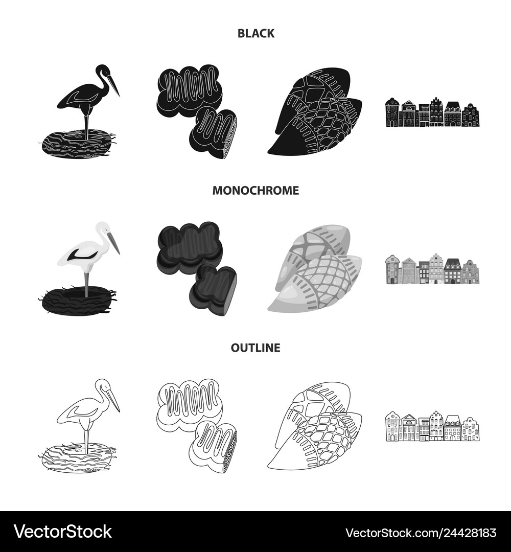 Isolated object traditional and tour symbol Vector Image