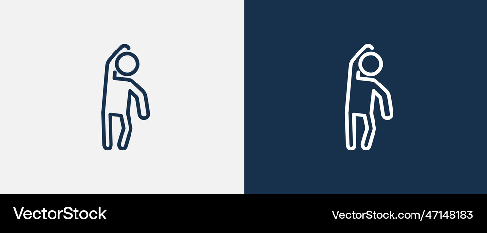 Left bend icon outline bend icon from sport Vector Image