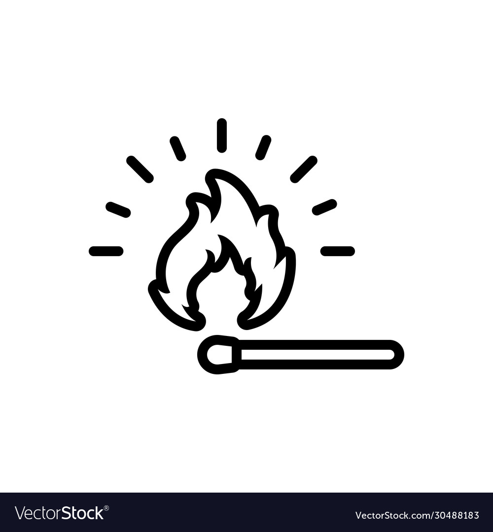 Match Royalty Free Vector Image - VectorStock