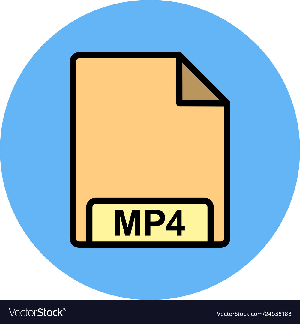 Mp4 icon Royalty Free Vector Image - VectorStock
