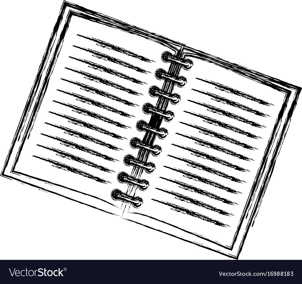 Notebook school isolated icon Royalty Free Vector Image