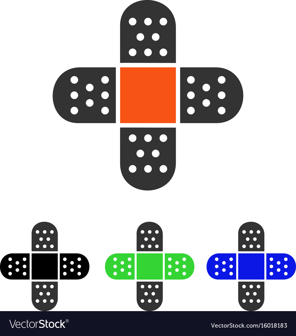 Plaster flat icon Royalty Free Vector Image - VectorStock