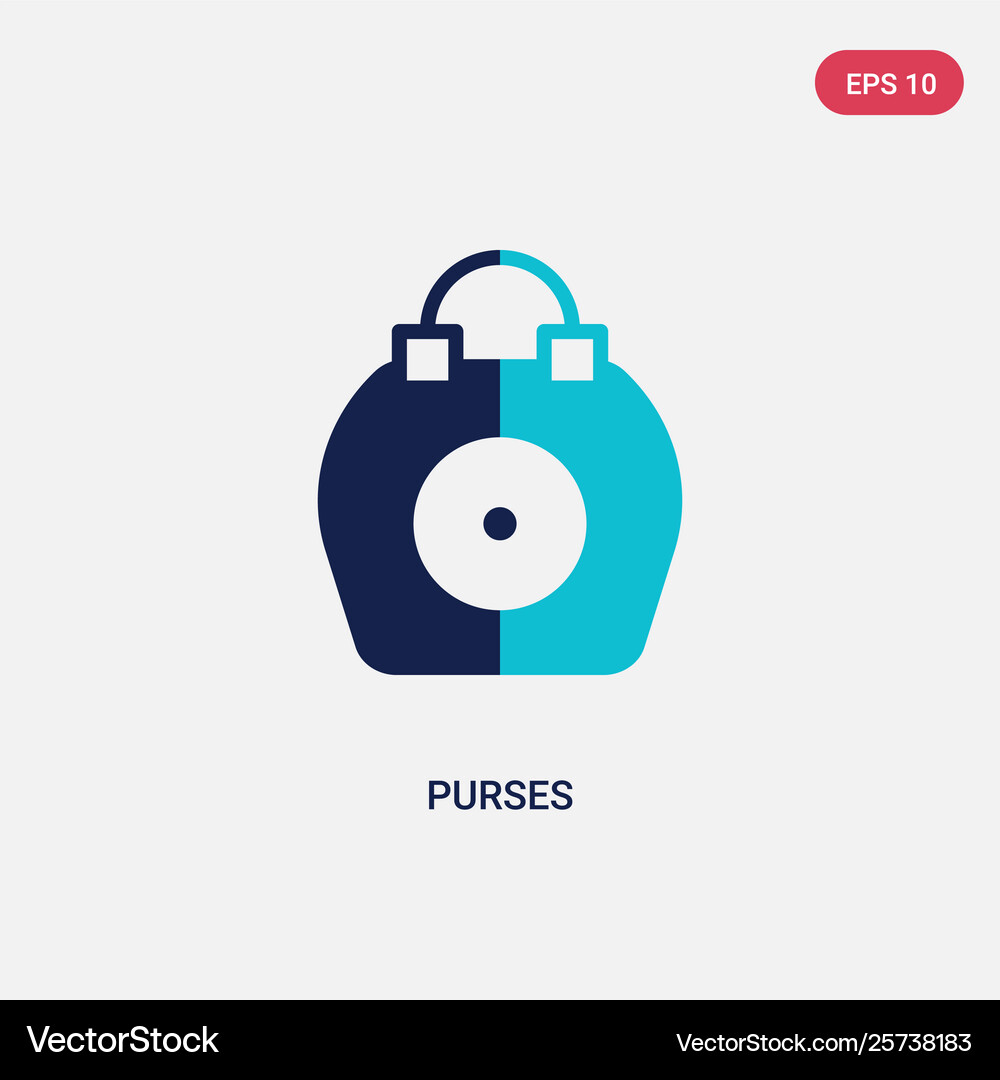 Two color purses icon from fashion concept Vector Image