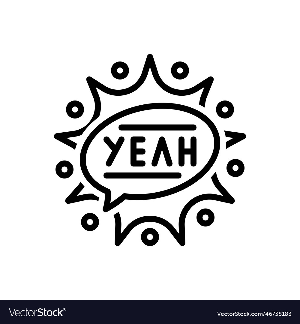 Yeah Royalty Free Vector Image - VectorStock