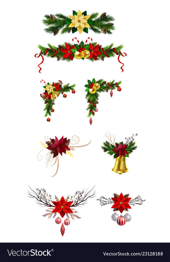 Christmas elements for your designs Royalty Free Vector