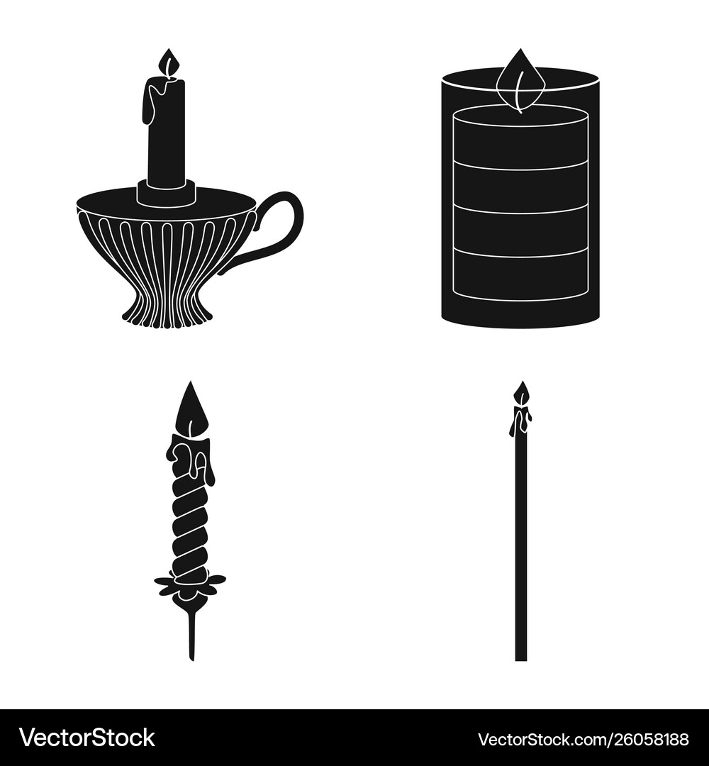 Design candlelight and decoration symbol Vector Image